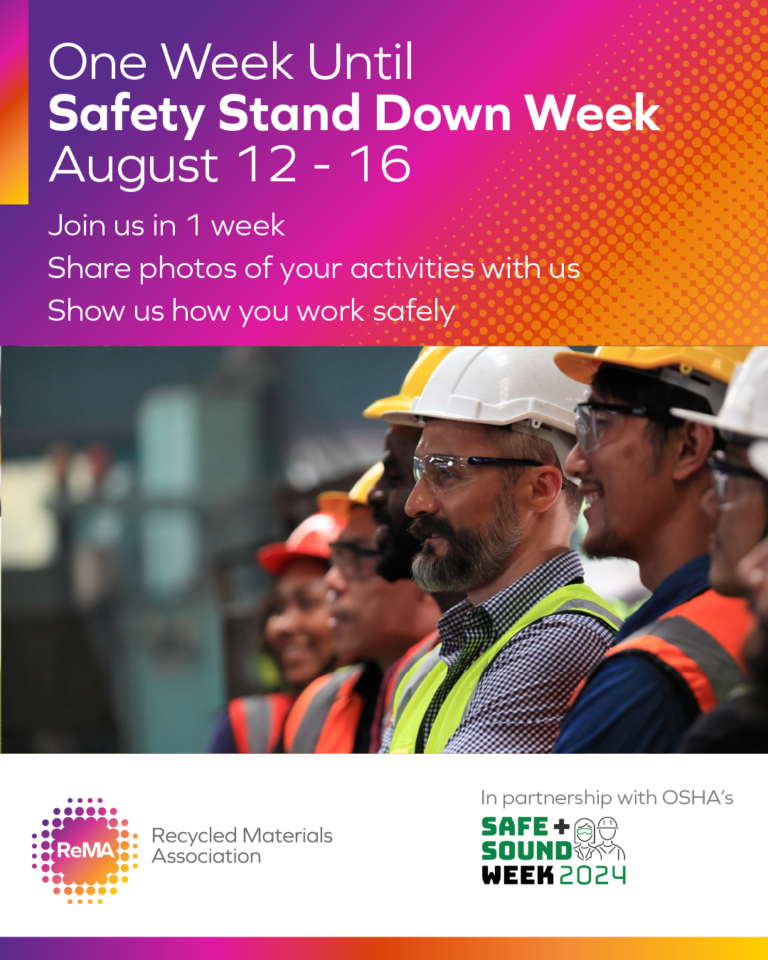 Next Week is Safety Stand Down Week – ReMA News